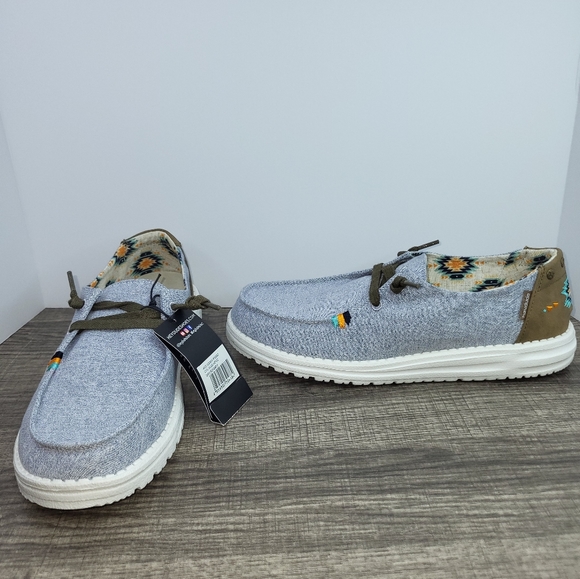 Hey Dude | Shoes | Hey Dude Wendy Rodeo Blue Aztec Womens Lightweight ...